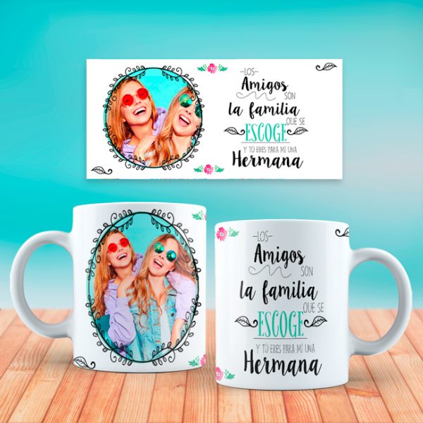 Amigas Pack Tazas 1 San Valentin Sublimación - Grafi-Ticos